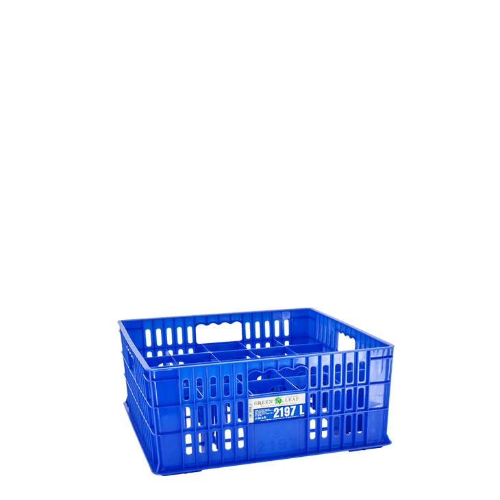 Container Box Plastik Industri | GREEN LEAF 2197 L | 445 x 445 x 191 mm ...