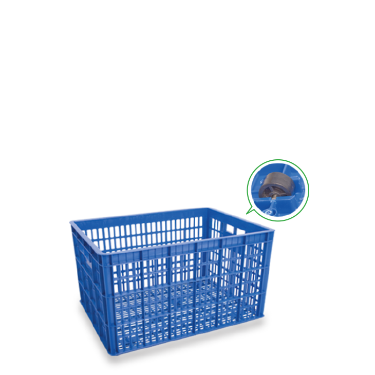 Container Box Plastik Industri | GREEN LEAF 2223 L | 800 x 600 x 460 mm ...