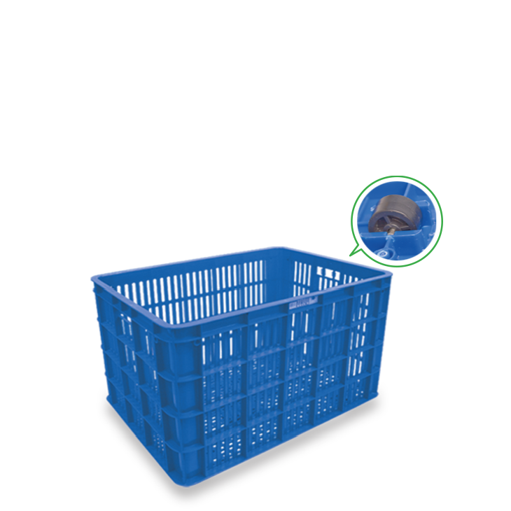 Container Box Plastik Industri | GREEN LEAF 2233 L | 677 x 490 x 433 mm ...