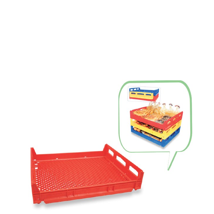 Container Box Plastik Industri | GREEN LEAF 2237 | 691 x 604 x 151 mm ...