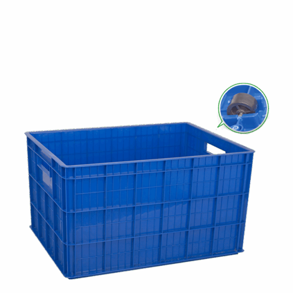 BOX CONTAINER PLASTIK INDUSTRI 140 LITER GL 2224 P + RODA | UKURAN 80 x ...