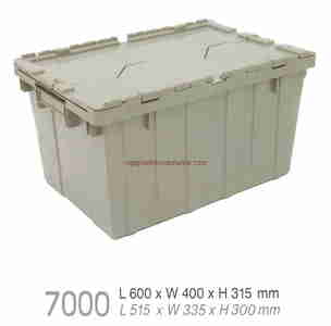 Container Box Plastik Industri | RABBIT 7000 | 600 L x 400 W x 315 H ...