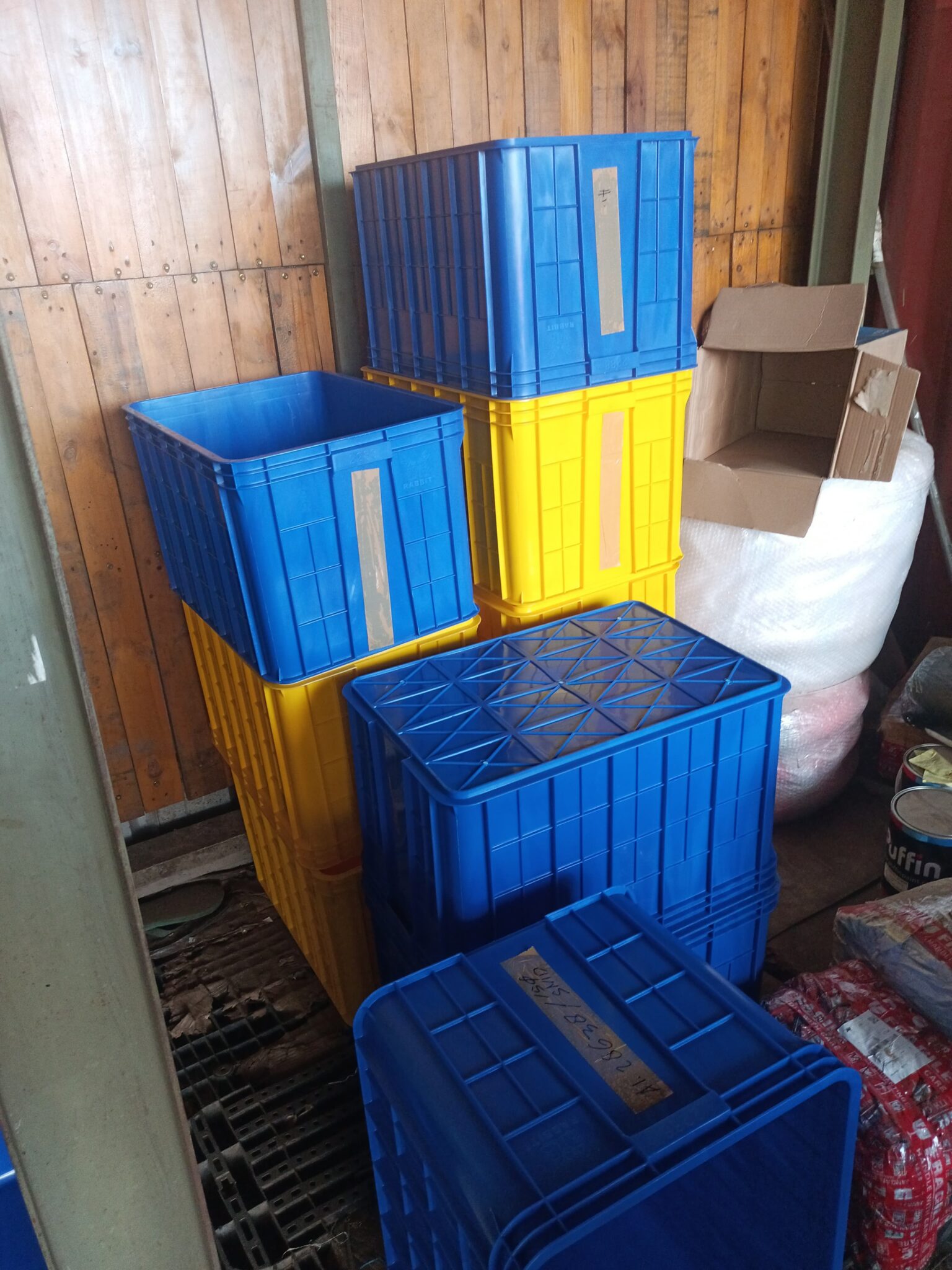 CONTAINER BOX PLASTIK KERANJANG KONTAINER INDUSTRI SERBAGUNA