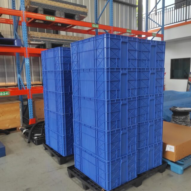 PENGIRIMAN BOX CONTAINER KERANJANG PLASTIK INDUSTRI RABBIT 7033 BIRU KE ...