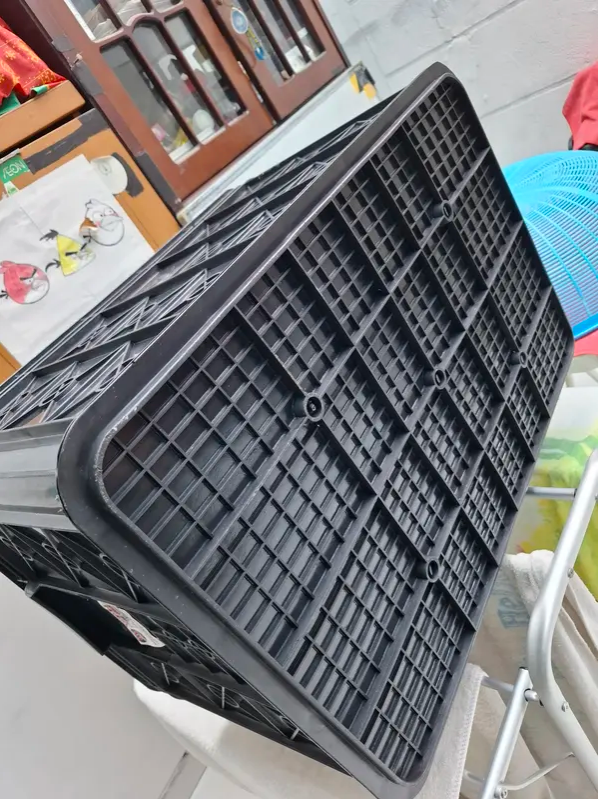 Container Box Plastik Industri Rapat Hitam Murah YTH-19B Low Grade ...